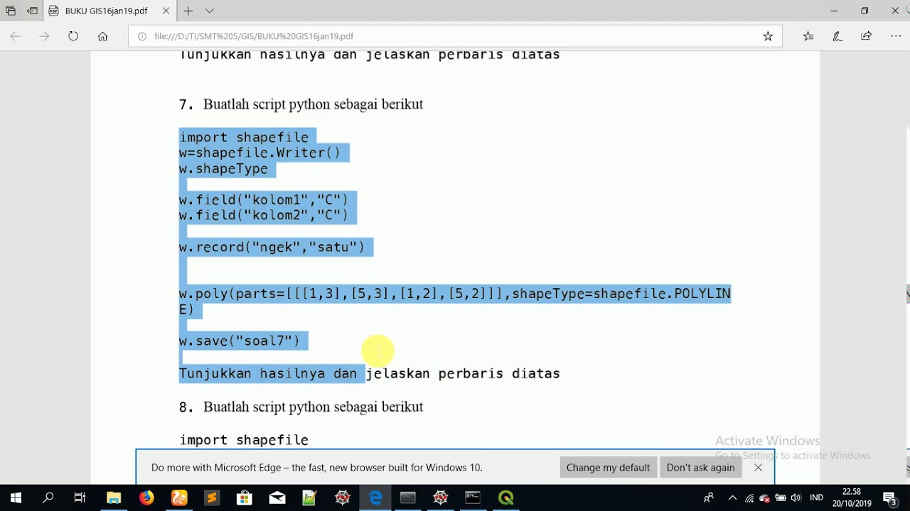 Pyshp Shapefile Python Youtube