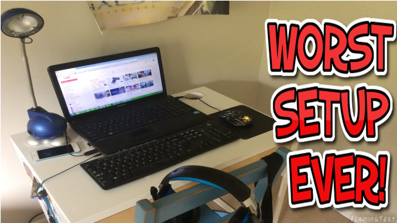 Worst Gaming Setup Ever Youtube