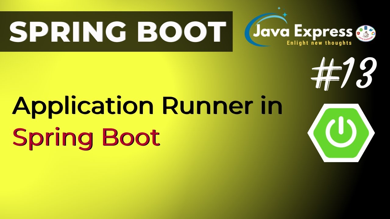 Spring Boot Application Runner Example Javaexpress Youtube