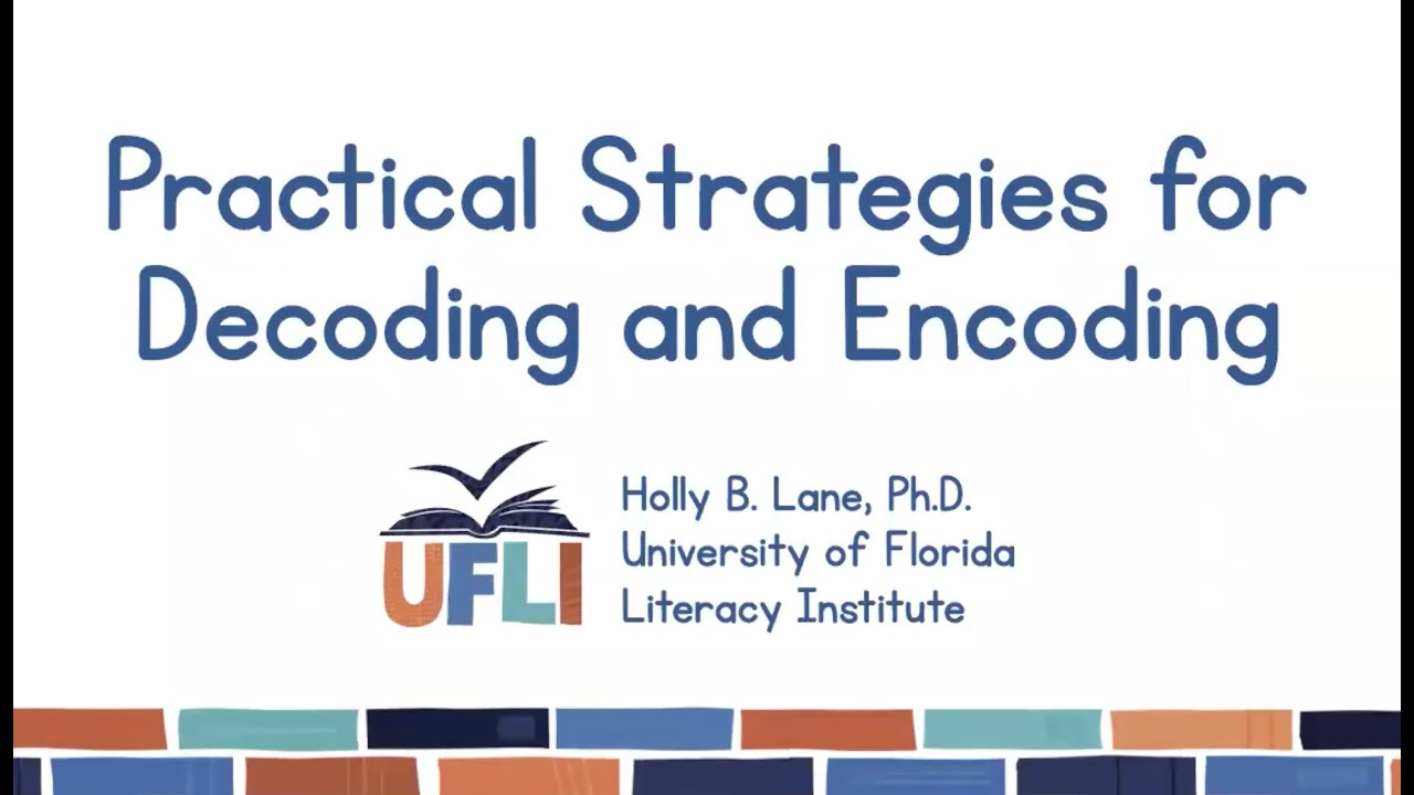 Holly Lane Practical Strategies For Decoding And Encoding Youtube