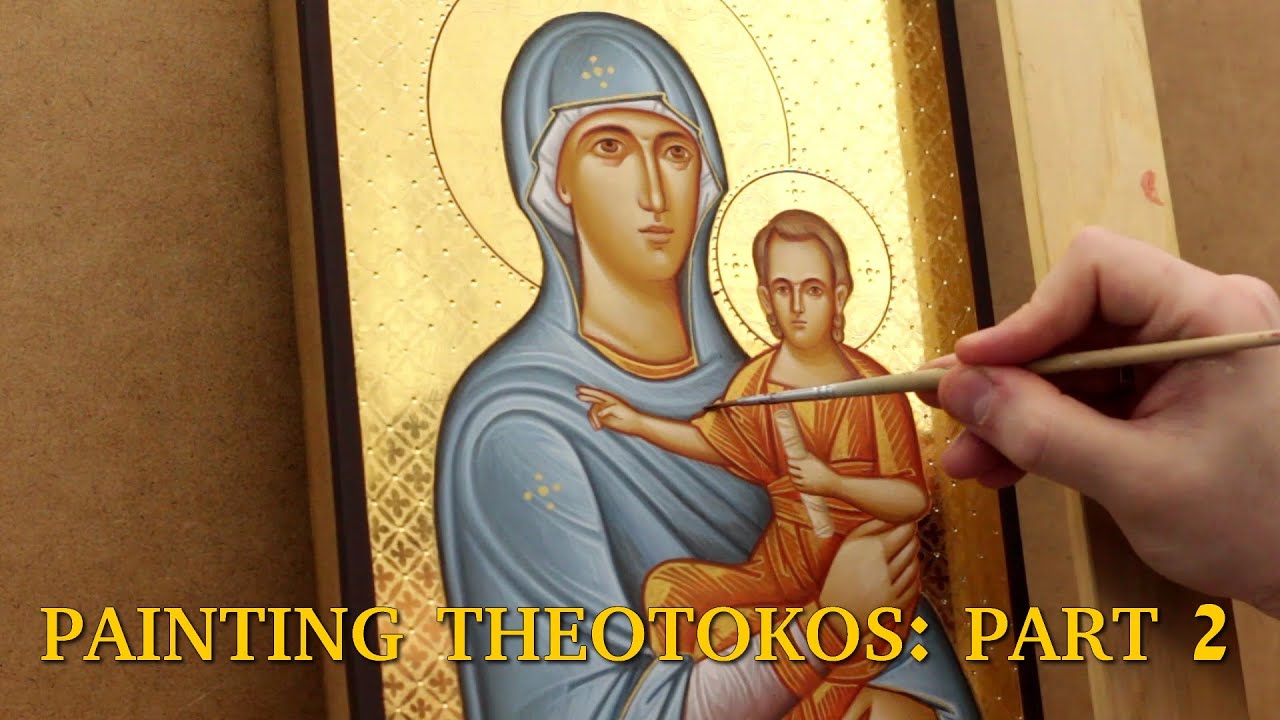 Iconography Tutorial Speed Painting Theotokos Part 2 Youtube