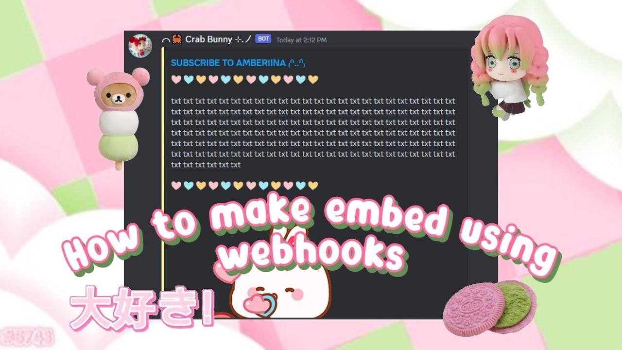 How To Make Embed Using Webhooks ëšëž Youtube