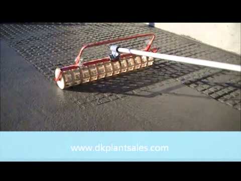 Roller For Grooving Concrete Youtube