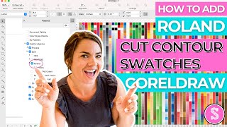 How To Add Roland Versaworks Swatches For Coreldraw Silhouette School ...
