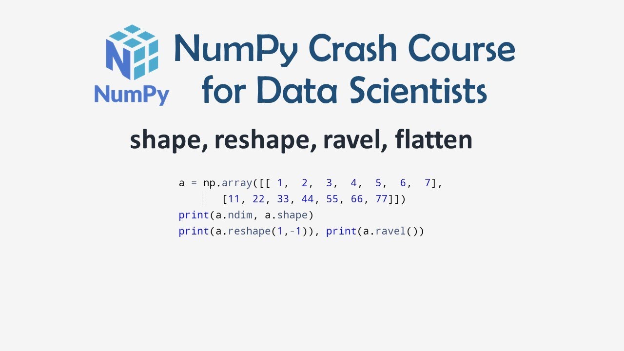 Reshaping Numpy Arrays In Python A Stepbystep Pictorial Tutorial