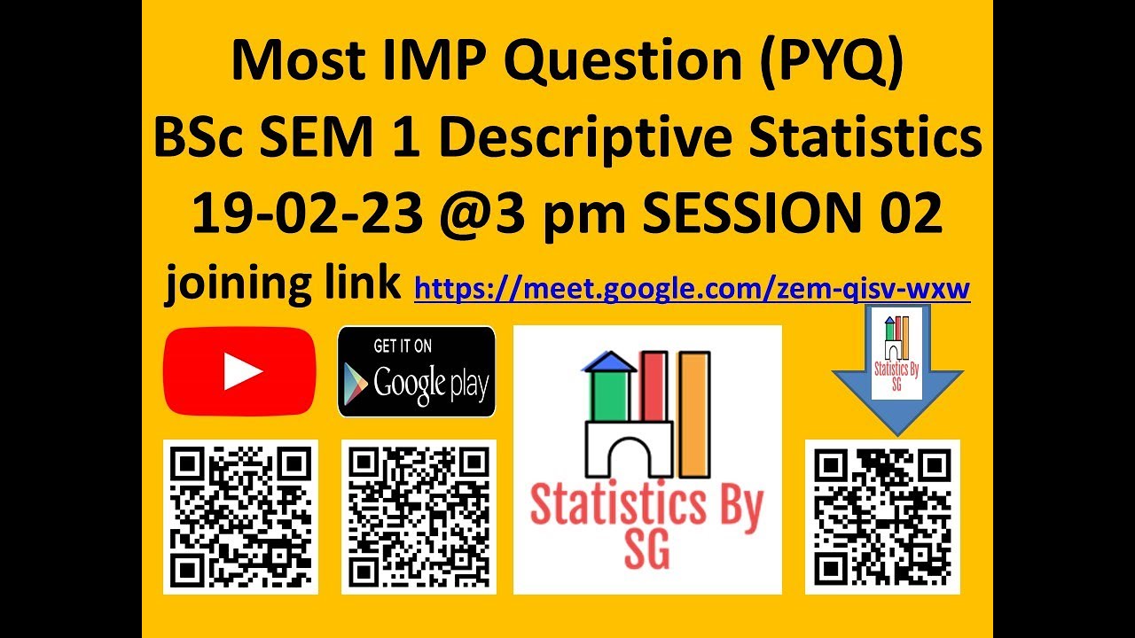 Pyq Session 02 Descriptive Statistics Youtube