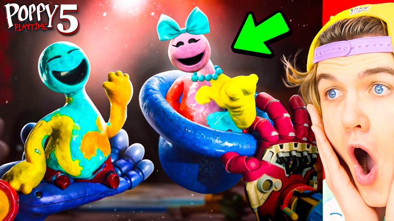 Poppy Playtime Chapter 5 Leaked Gameplay Lankybox Reaction Youtube