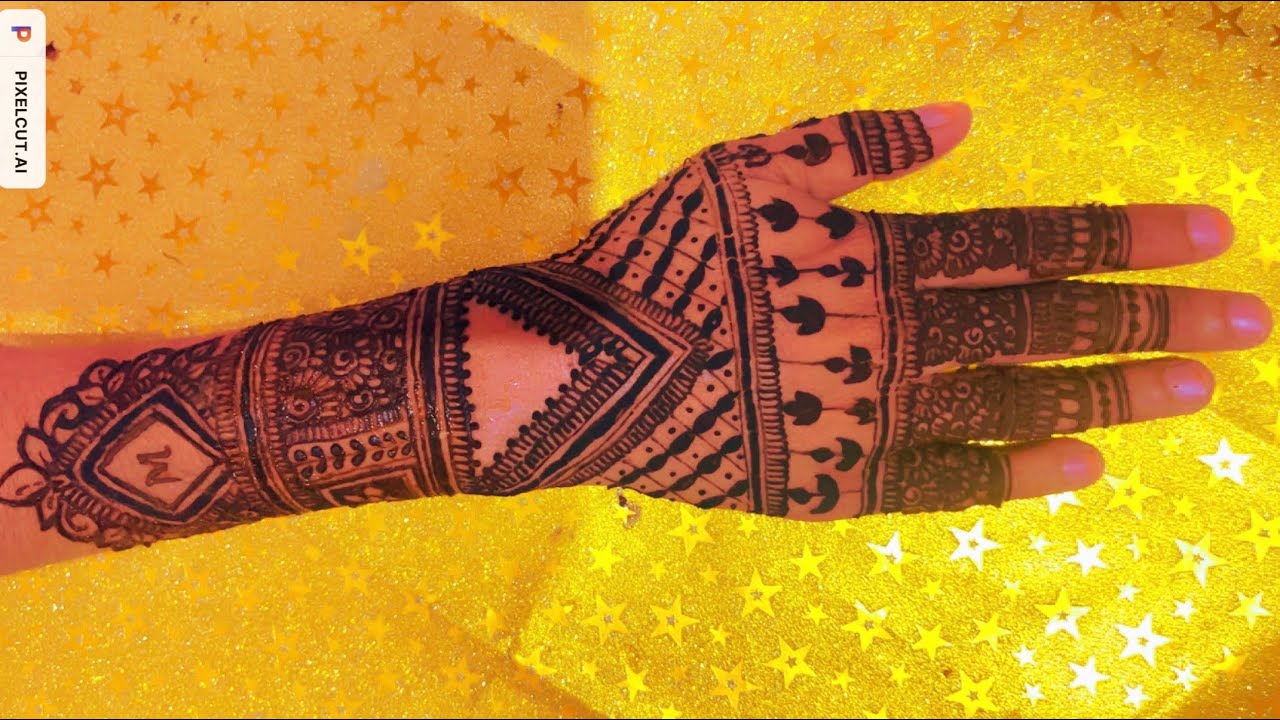 Beautiful Back Mehandi Design Youtube