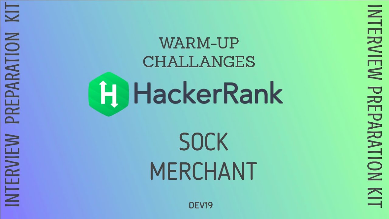 Sock Merchant Hackerrank Solutions Youtube