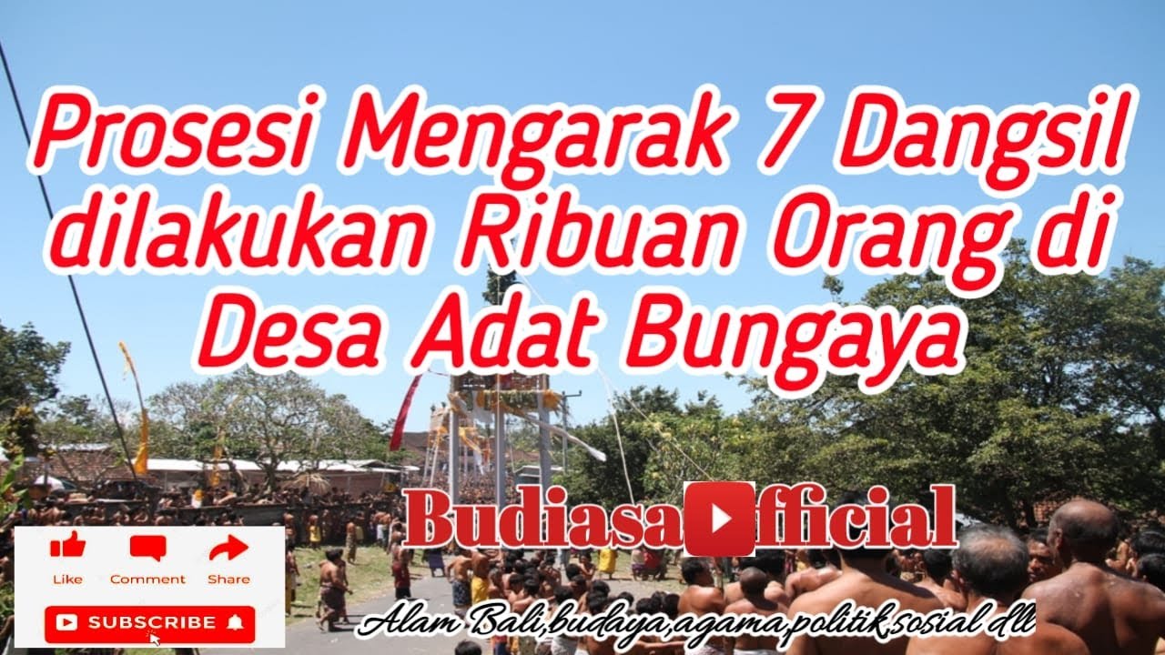 Usaba Dangsil 2016 Di Desa Adat Bungaya Bag 1 Dokumentasi Budiasa