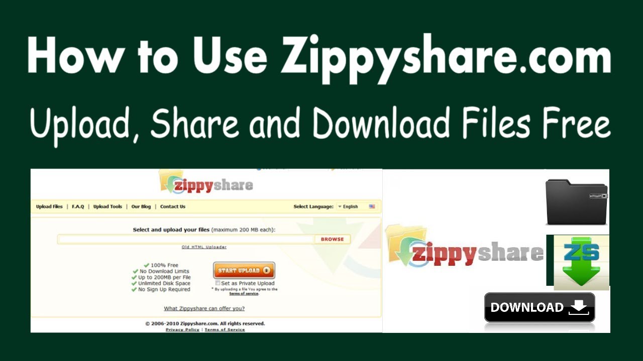 How To Use Zippyshare Easy Upload Share And Download Files Free