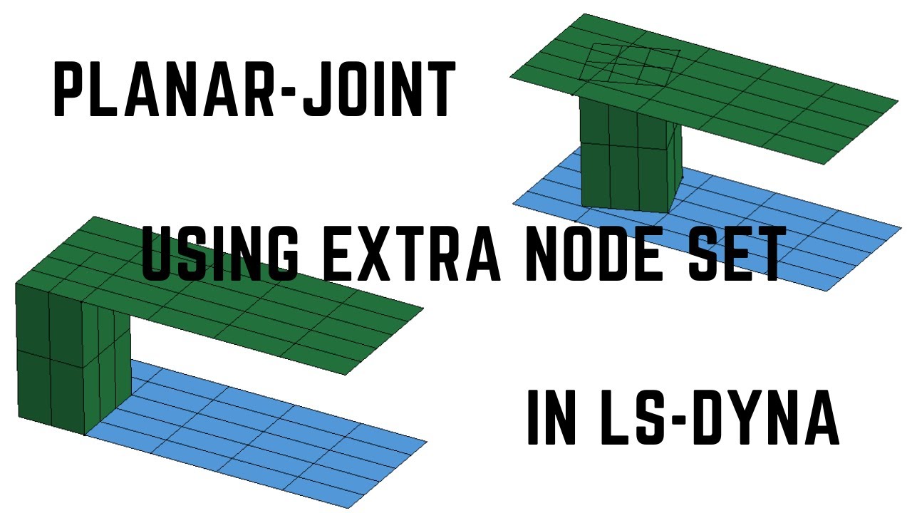 Planar Joint In Ls Dyna Using Extra Node Set Youtube