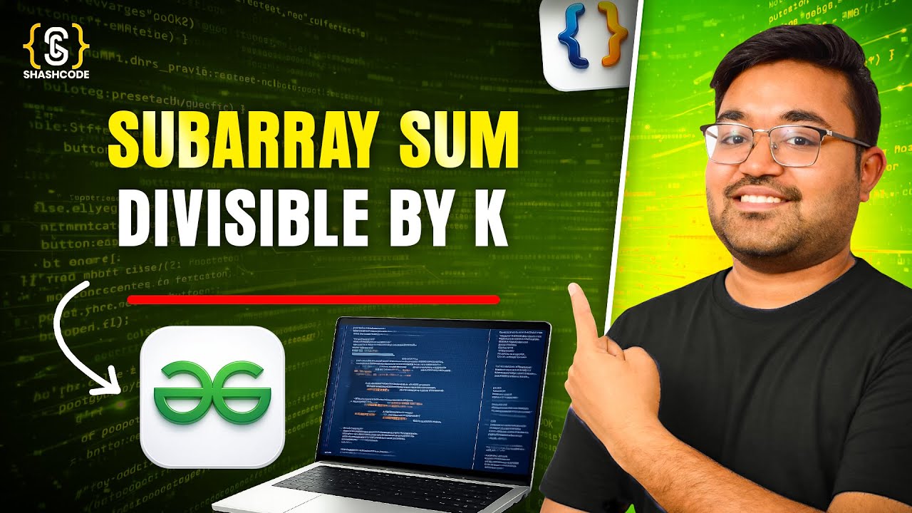 Find The Longest Length Subarray With Sum Divisible By K Java Dsa
