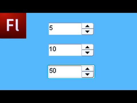 Flash Tutorial The Numericstepper Component Hd Youtube