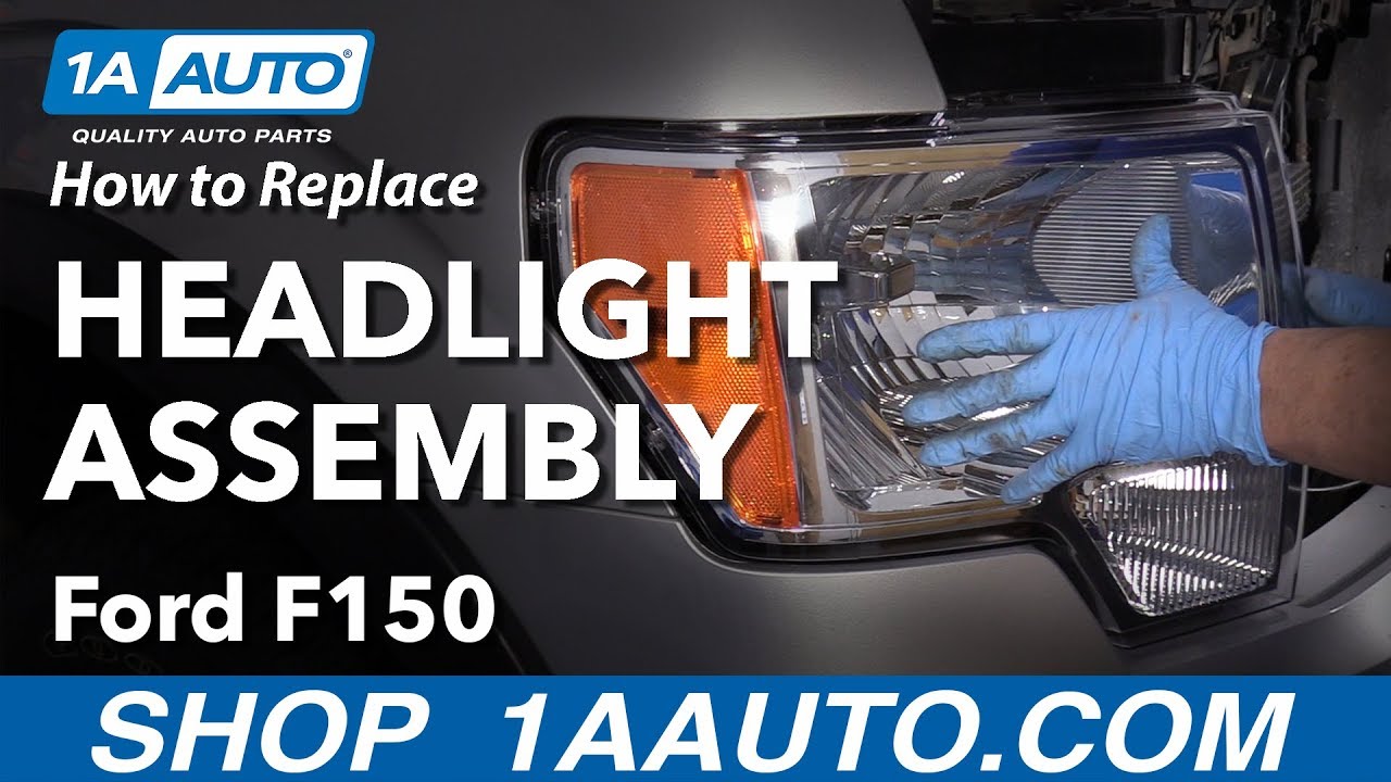 How To Replace Headlight Assembly 2009 14 Ford F 150 1a Auto