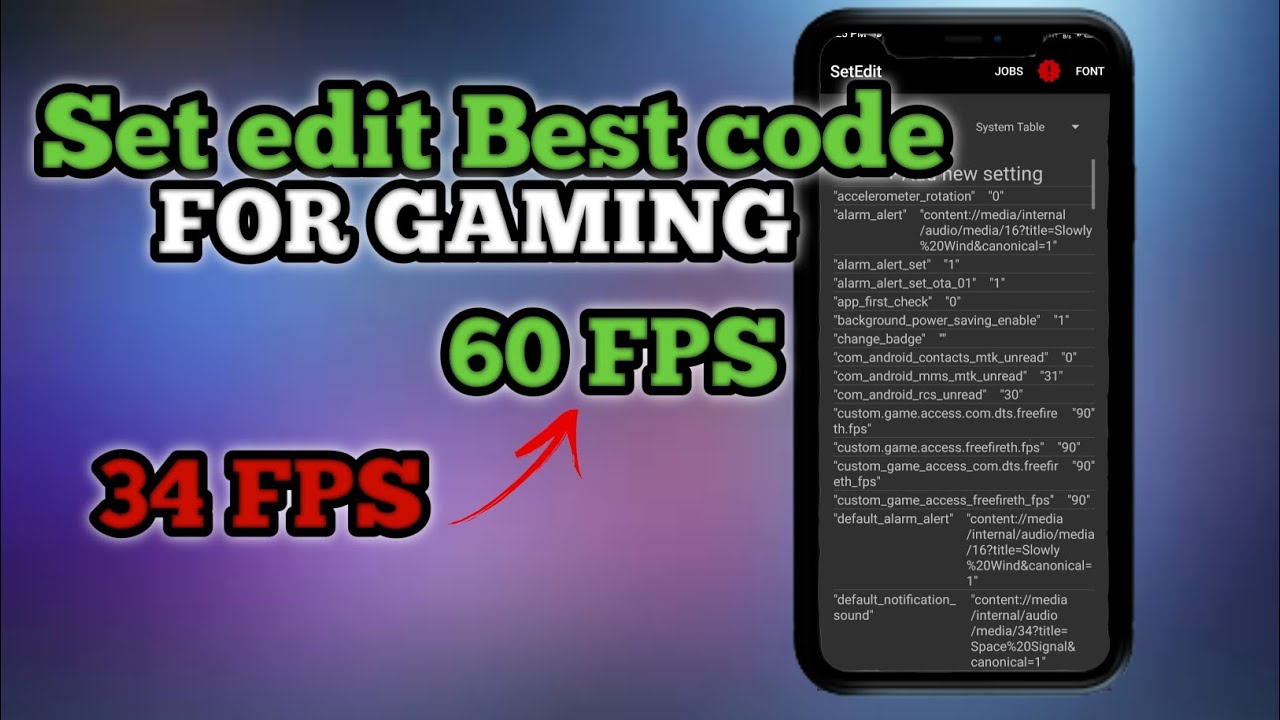 Setedit Best Codes For Gaming Increase Gaming Performance Qktzy Youtube