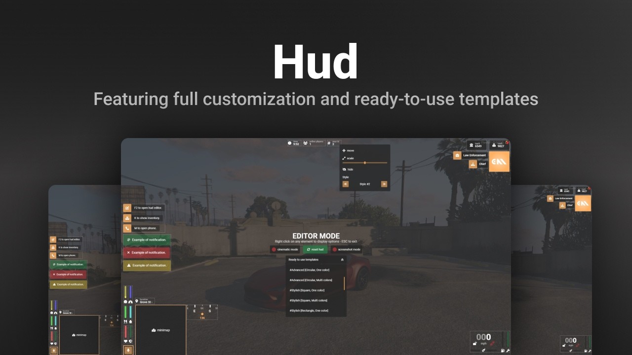 Fivem Hud Advanced Hud With Complete Customization Ready To Use