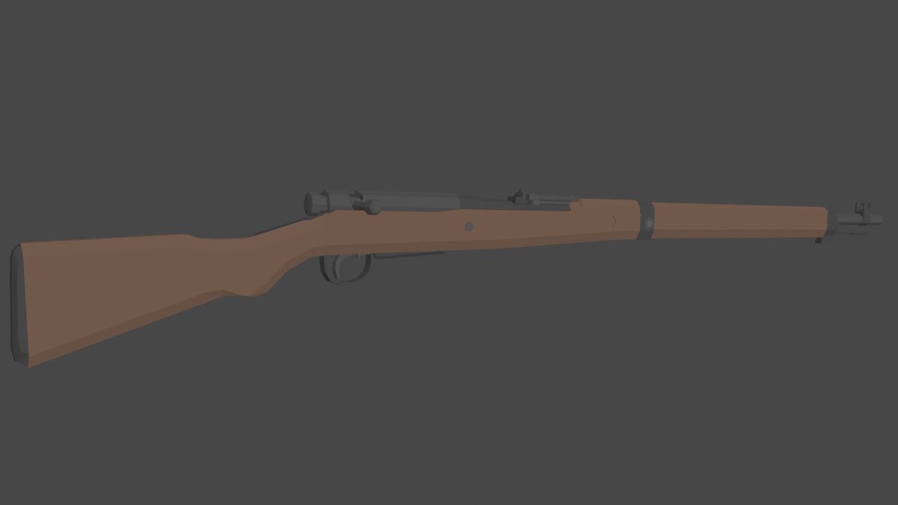 Arisaka Type 99 Fully Animated Blender Youtube