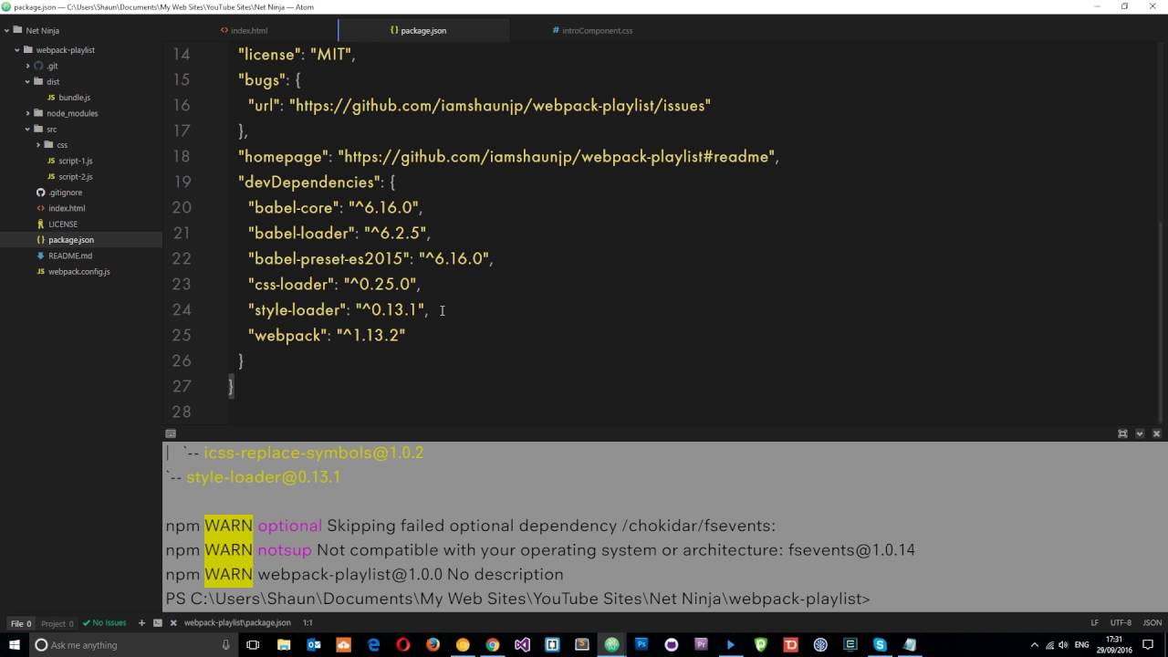 Webpack Tutorial For Beginners 5 Css Loaders Youtube