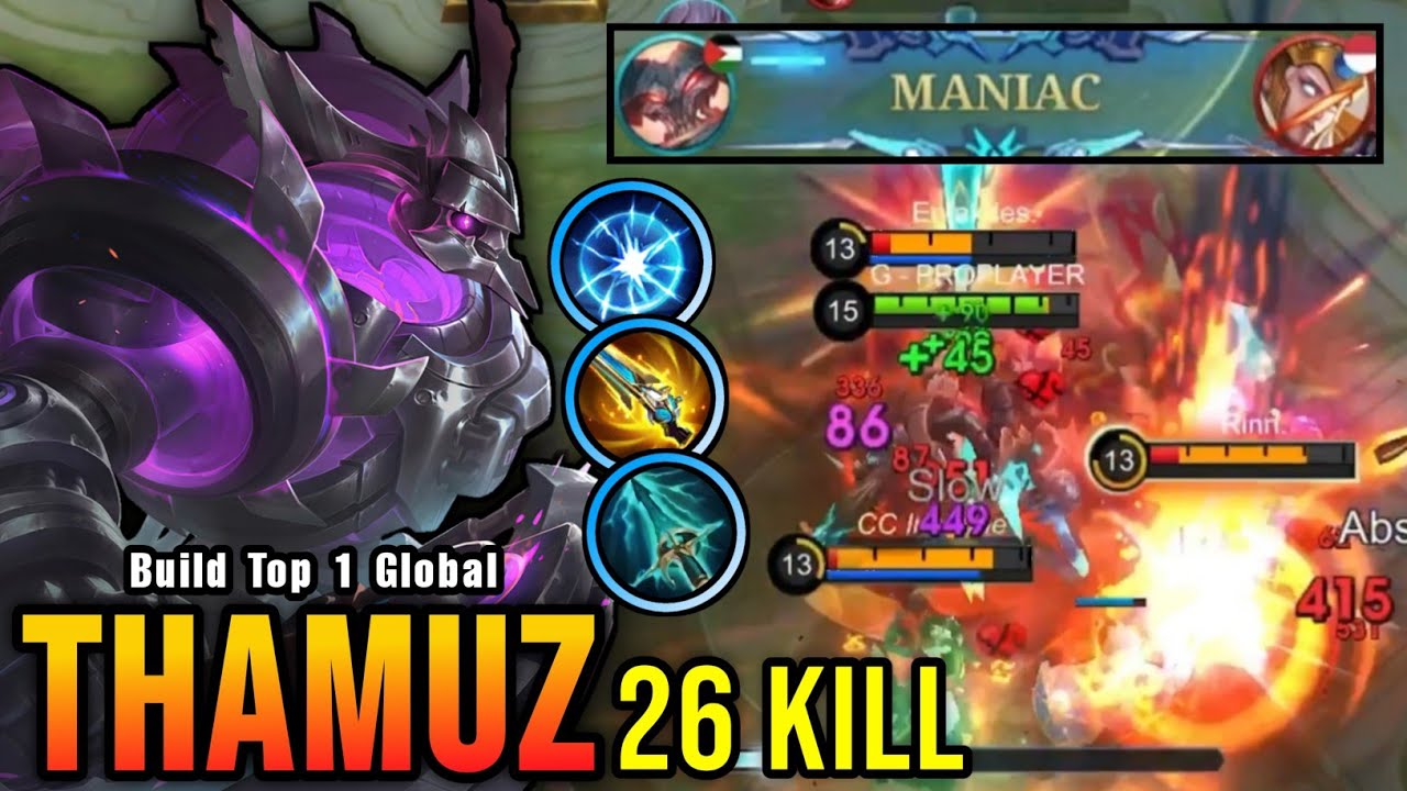 26 Kills Maniac Monster Thamuz Powerful Exp Laner Build Top 1