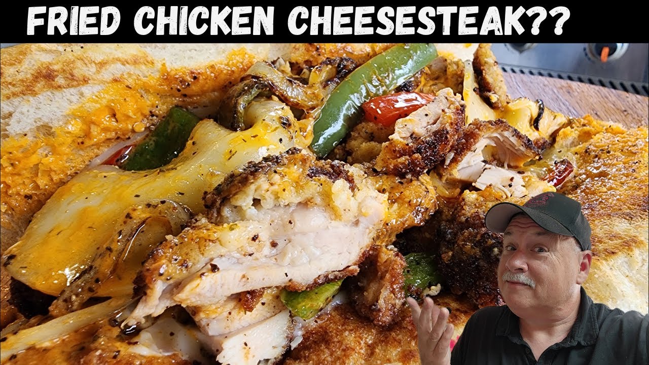Fried Chicken Cheesesteak On The Blackstone Griddle Youtube