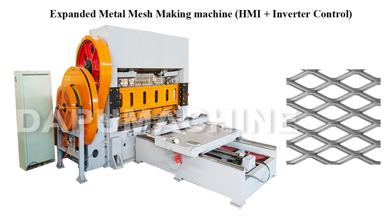 160t Extended Expanded Metal Mesh Making Punch Machine Youtube