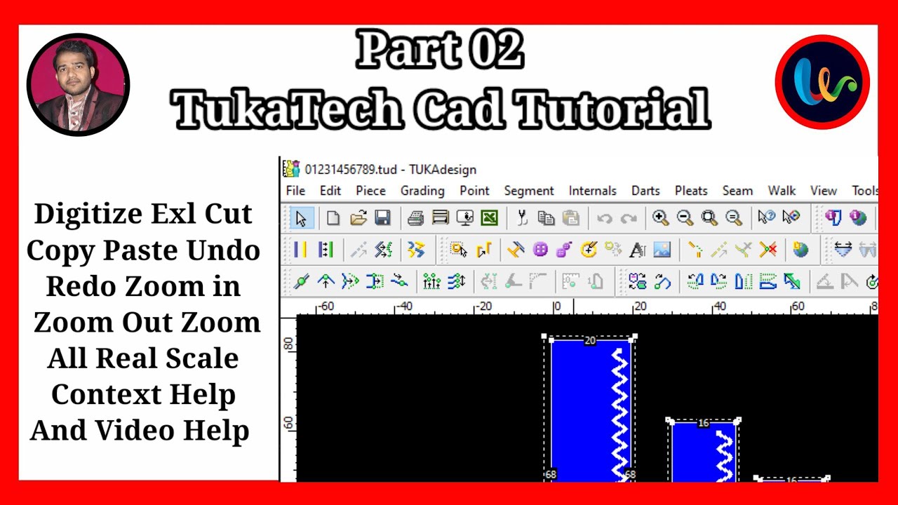 Tuka Tech Tutorial Part 2 Digitize Exl Cut Copy Paste Undo Redo Real
