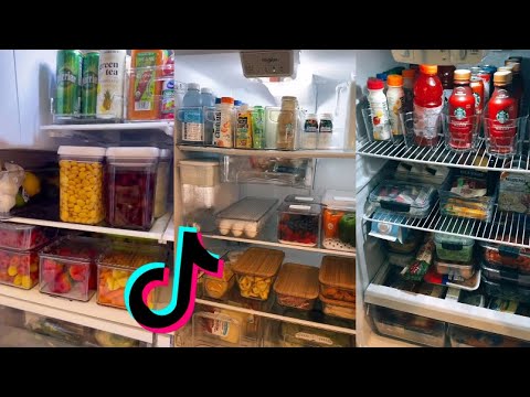 30 Minutes Of Fridge Restocking Organizing Asmr Tiktok