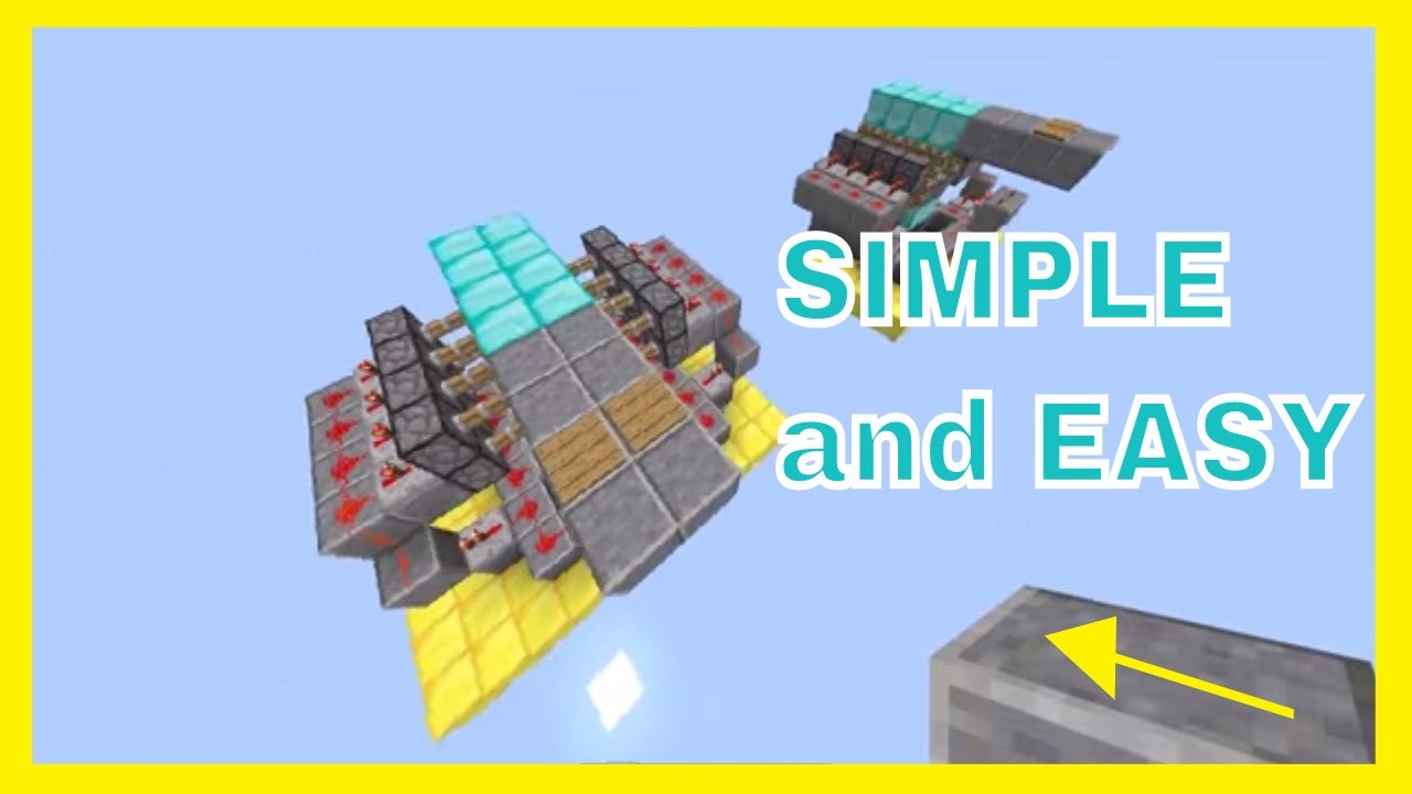 Simple 2x4 Flush Piston Trapdoor Minecraft Easy Pranks Youtube