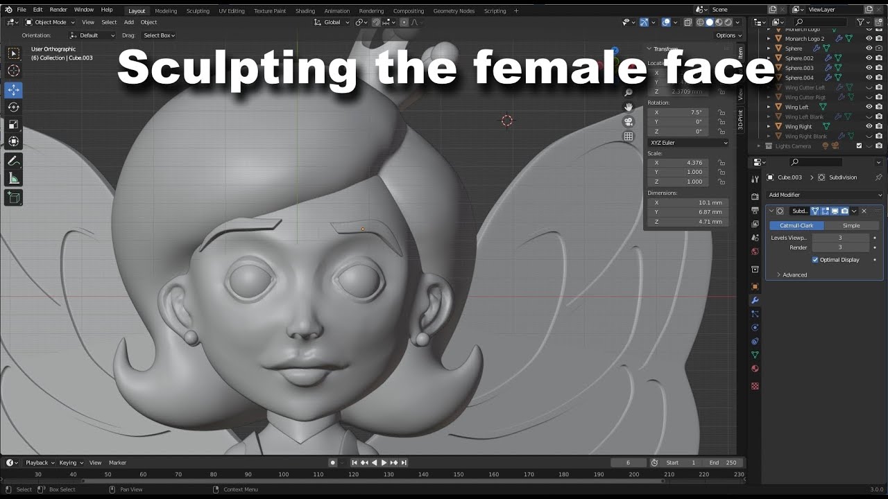 Sculpting The Female Face Youtube