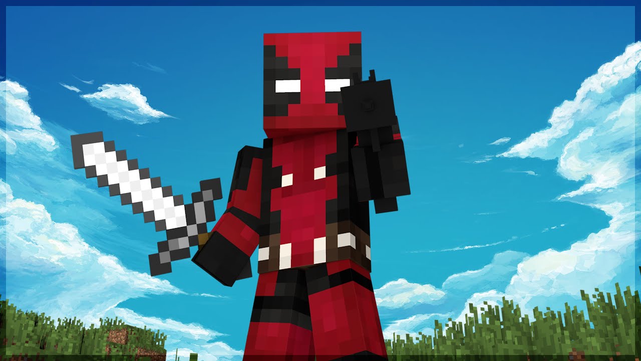 Minecraft Deadpool O Mais Badass Build Battle Youtube