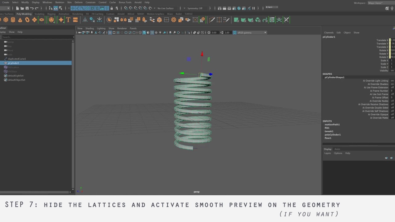 Quick Spring Model Rig Setup Tutorial In Maya Youtube