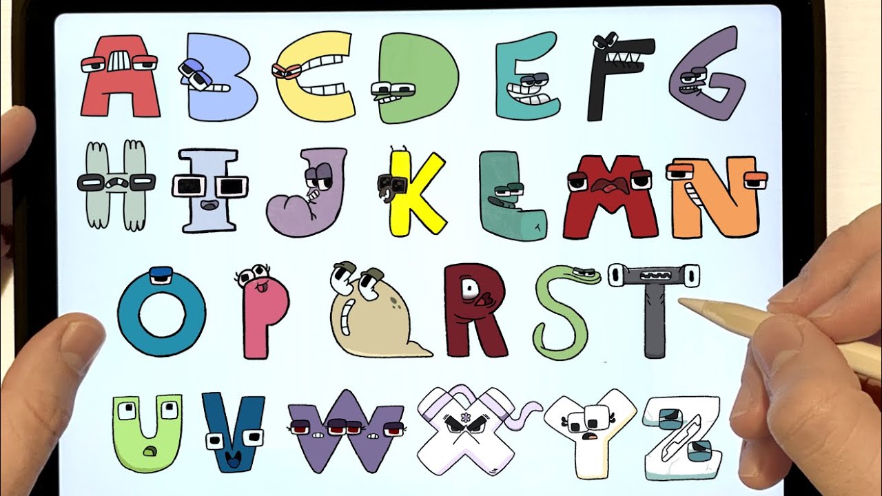 Como Dibujar A Todas Las Letras De Alphabet Lore A Z Youtube
