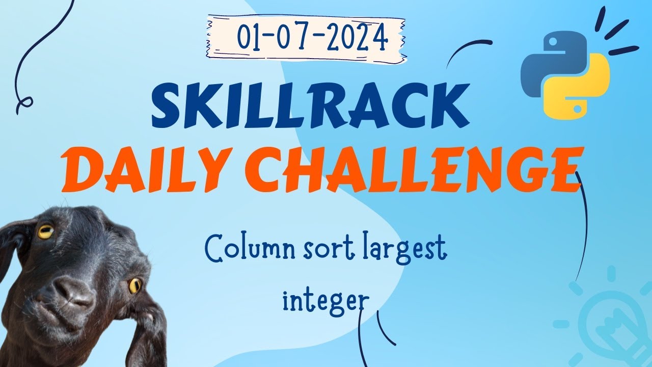 Skillrack Daily Challenge Solution 01 07 2024 Python Youtube