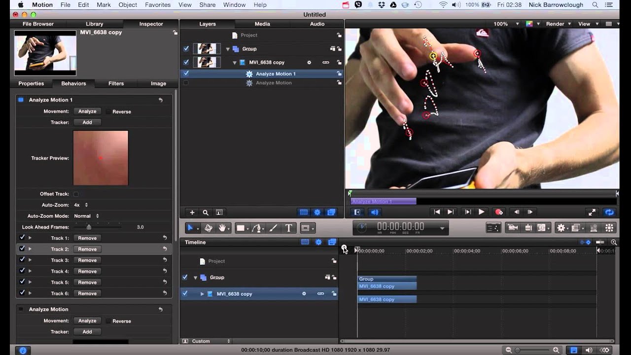 Motion 5 Motion Tracking Tutorial Youtube