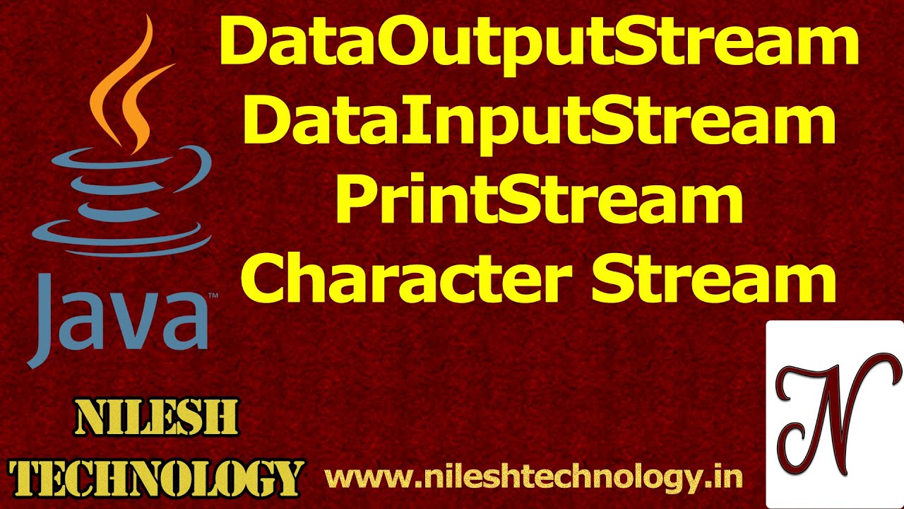 Java Dataoutputstream Datainputstream Printstream Character