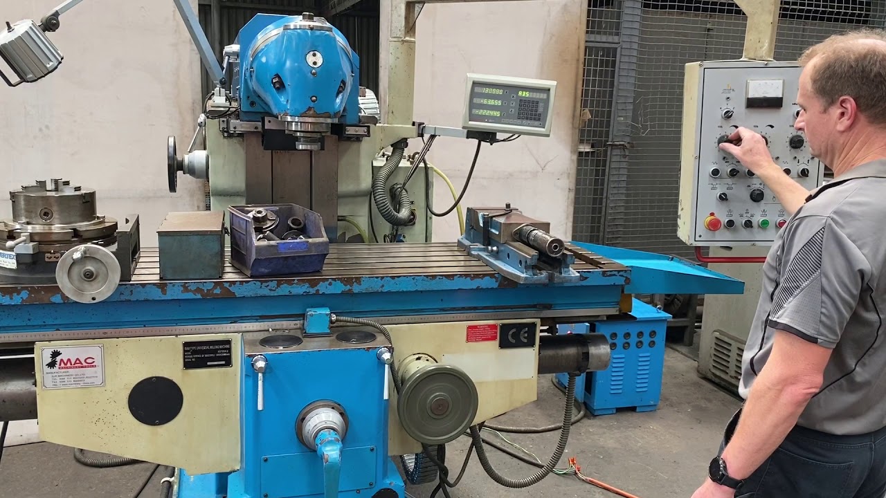 Mac X5750a 2 Universal Ram Type Mill Youtube