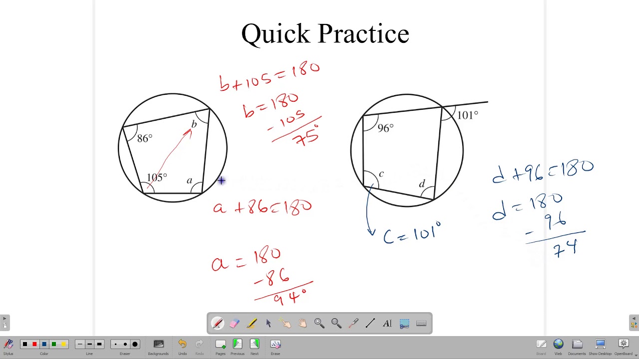 Circle Theorems Part 2 Youtube