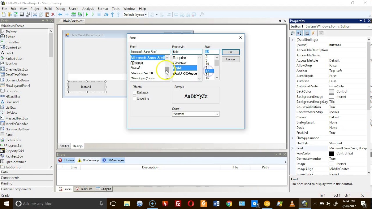 Sharpdevelop Hello World Youtube