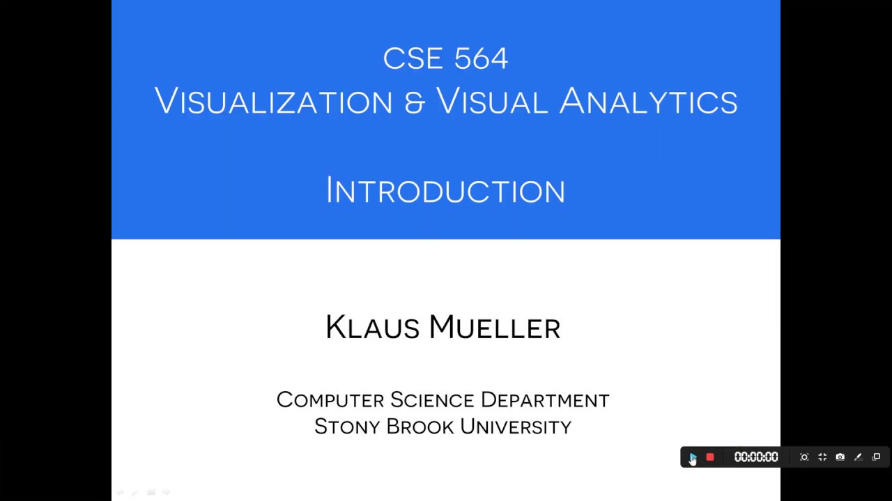 Cse 564 Visualization Intro Lecture Youtube