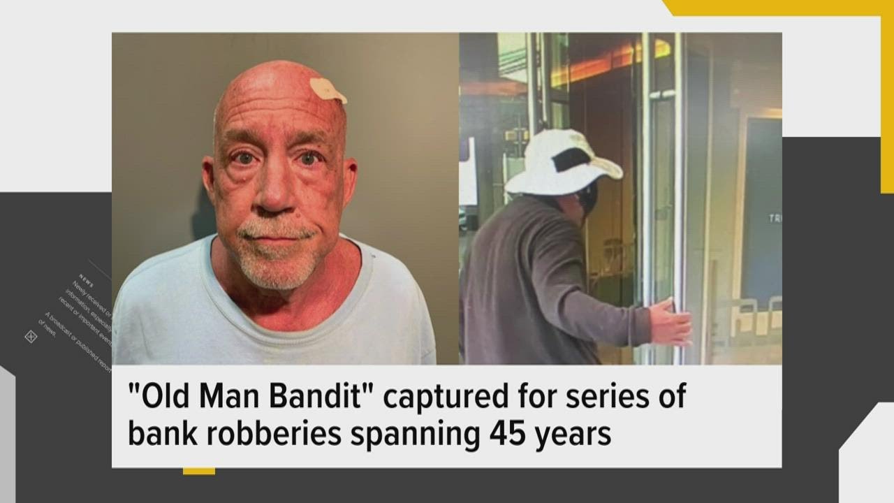 Old Man Bandit Captured For Series Of Bank Robberies Spanning 45