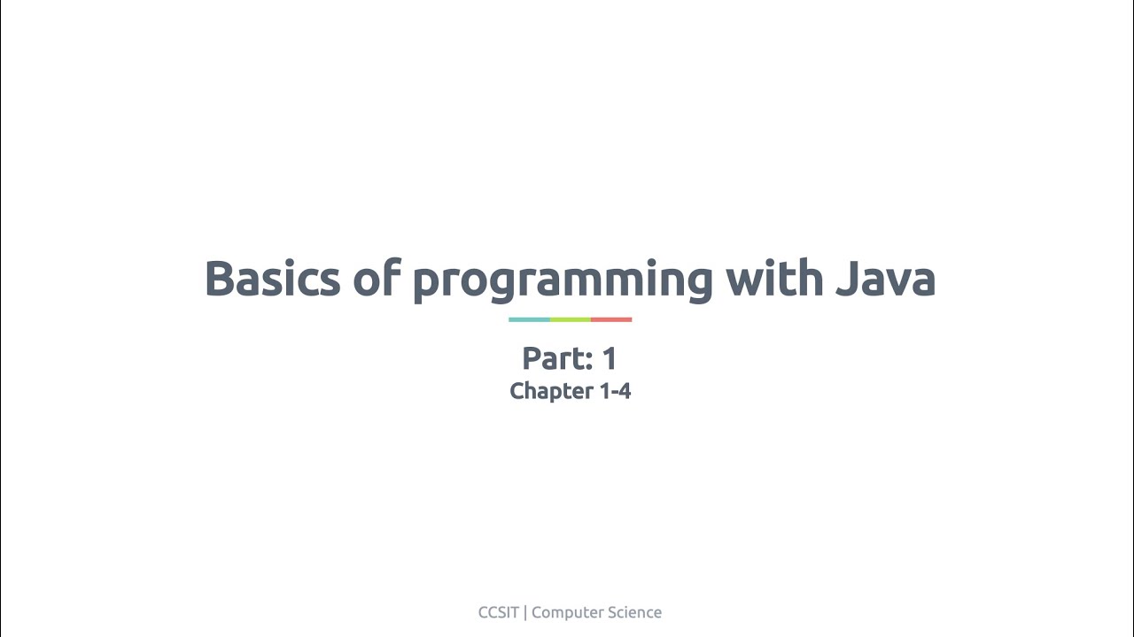 Java Basics I Youtube