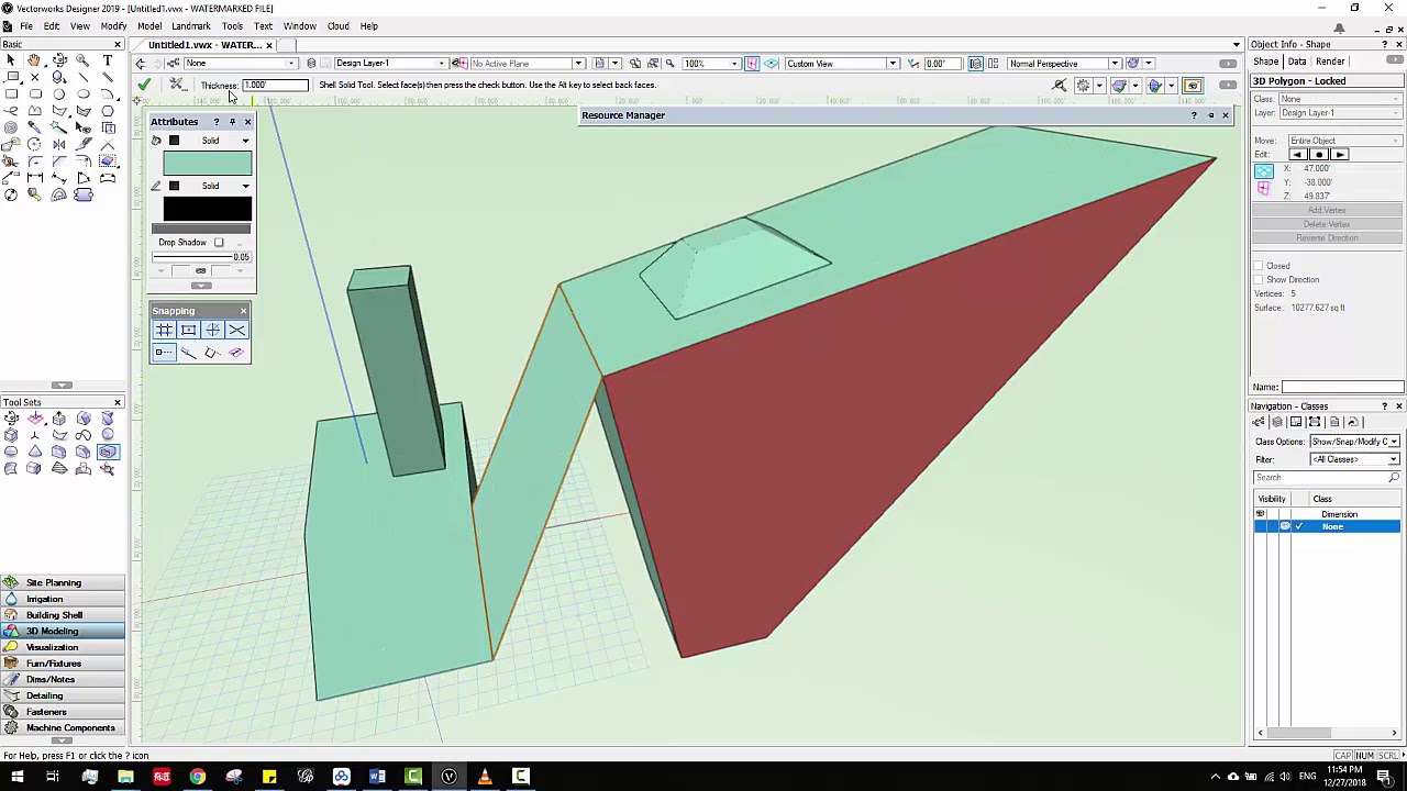 Vectorworks Tutorial Basic 4 3d Modeling Basics 3 Youtube