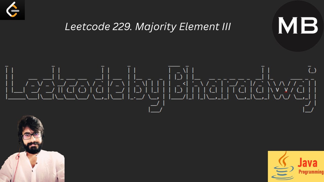 19 Leetcode 229 Majority Element Ii Java Youtube