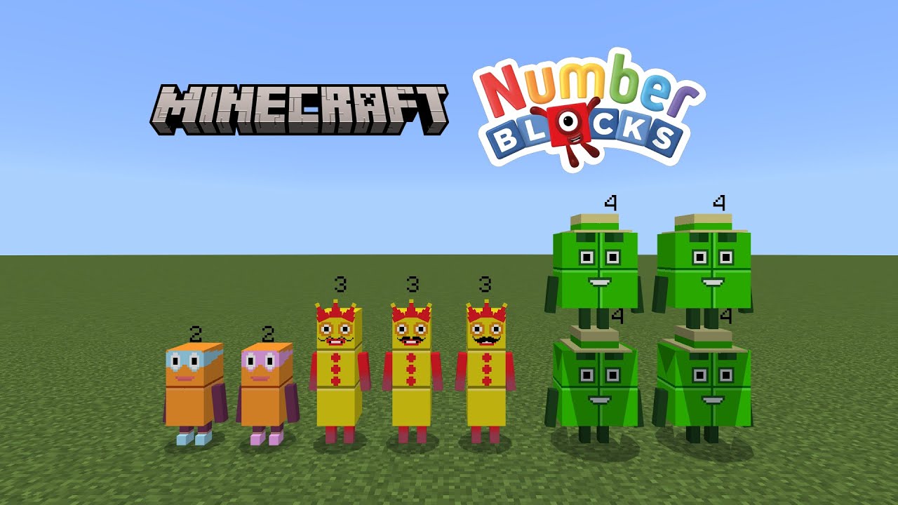 Numberblocks Minecraft Addon 1 6 6 Update Youtube