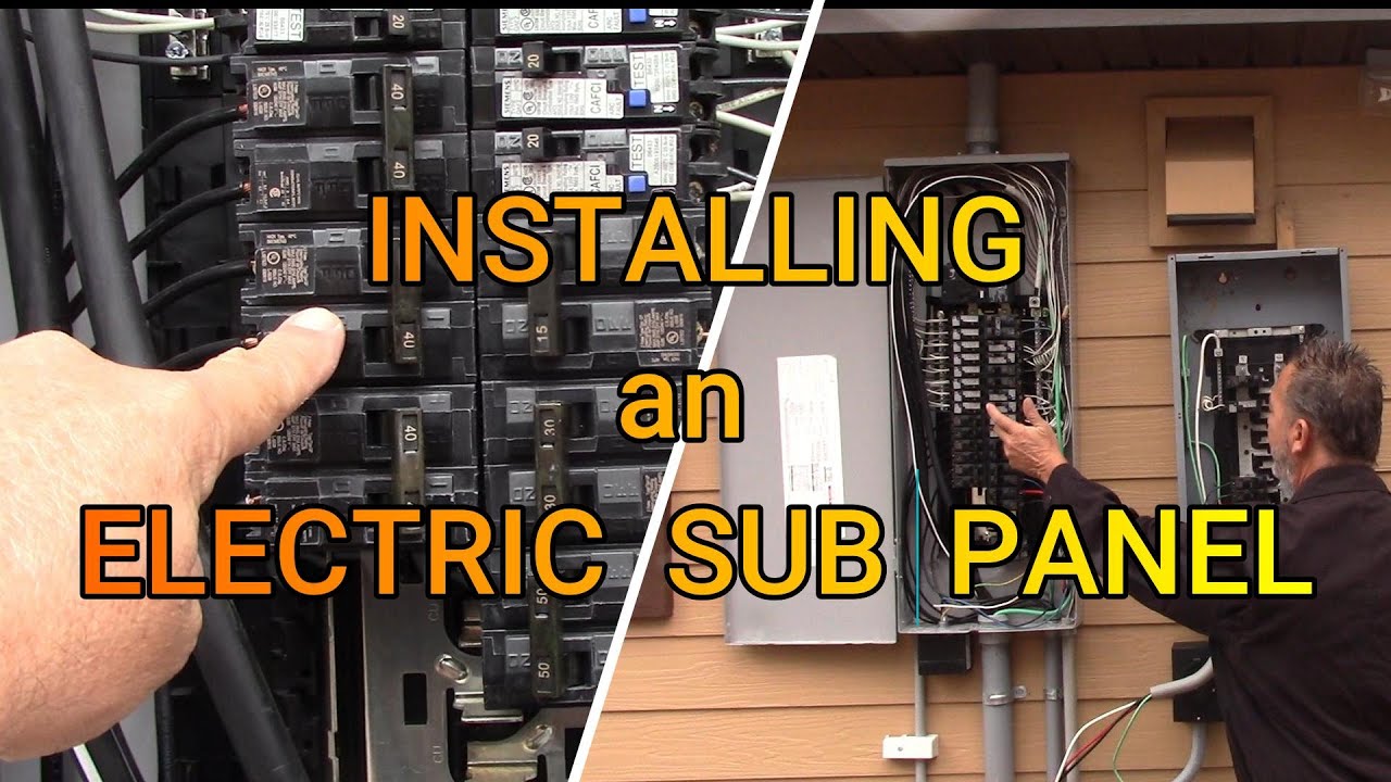 Electric Sub Panel How An Electrician Installs A Sub Panel Youtube