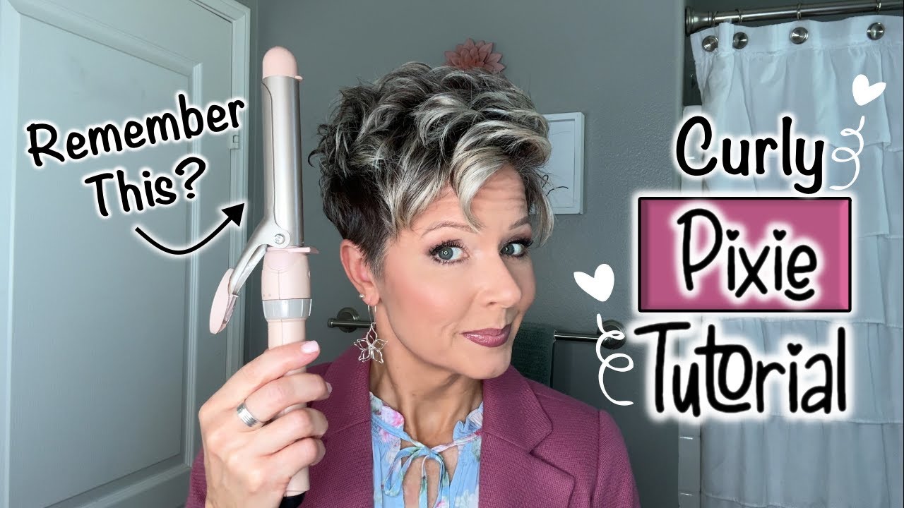 Hair Tutorial Using A Curling Iron On My Pixie Youtube