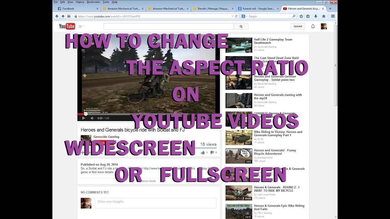 How To Change The Aspect Ratio On Videos Youtube