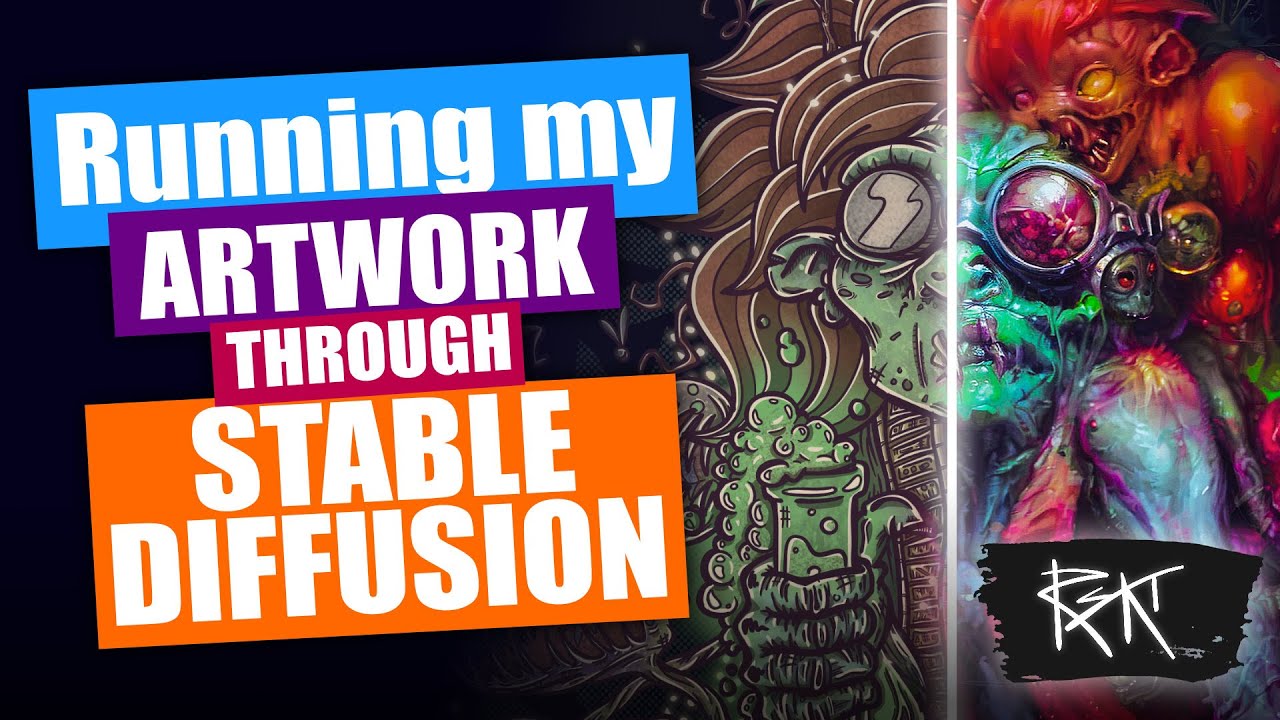 Running My Artwork Through Stable Diffusion Rskt Youtube