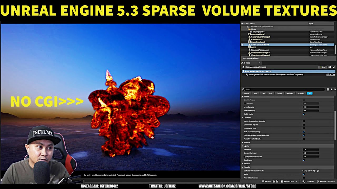 Unreal Engine 5 3 Sparse Volume Texture Tutorial Youtube